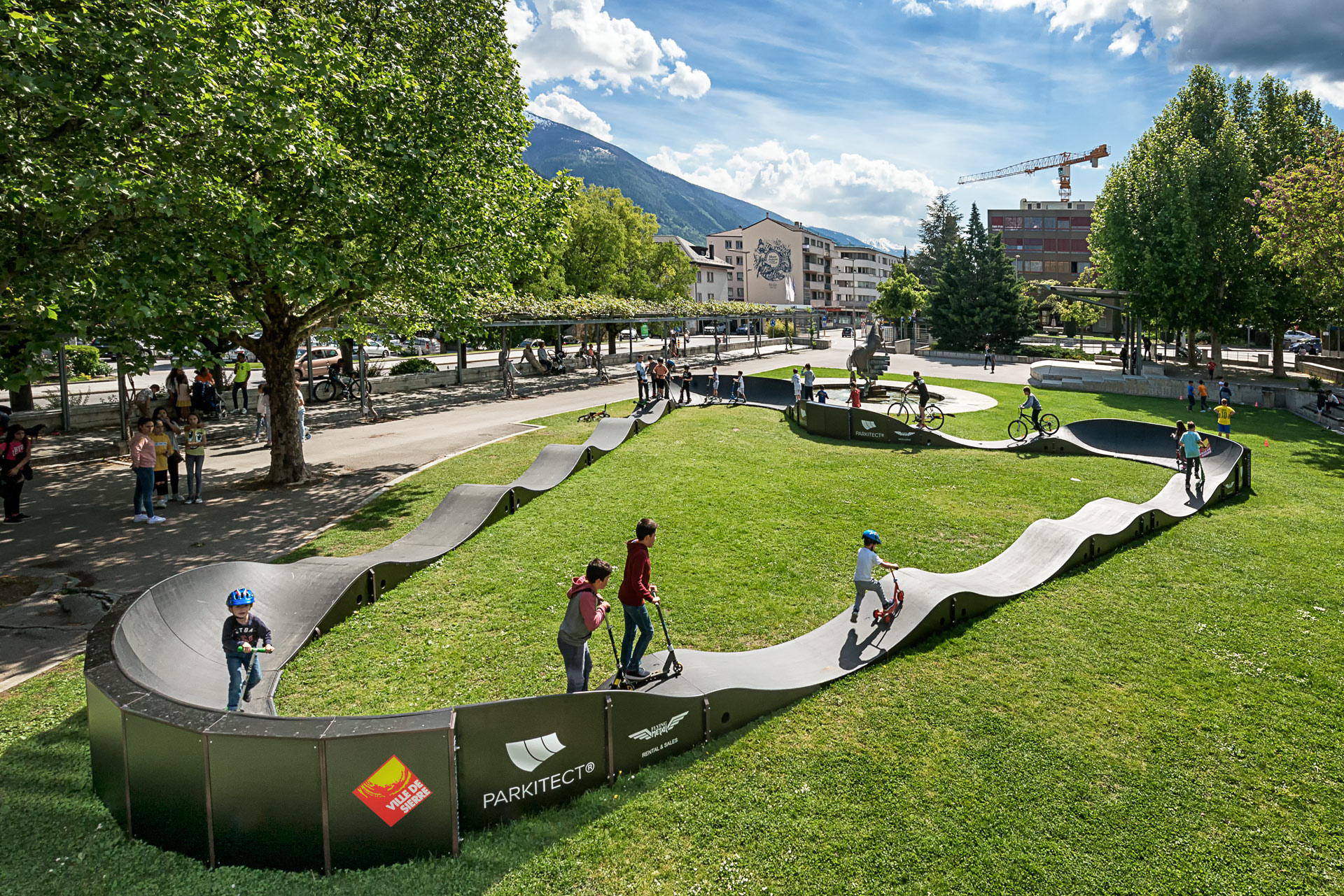 Pumptrack :: Ville de Sierre Valais Suisse